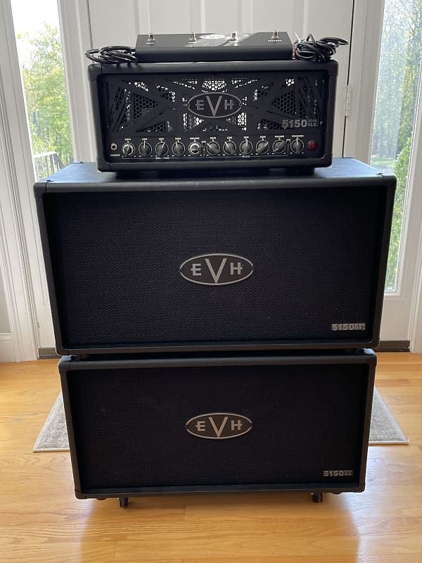 EVH 2x12 Stealth cab with 2022 EVH greenbacks | Reverb
