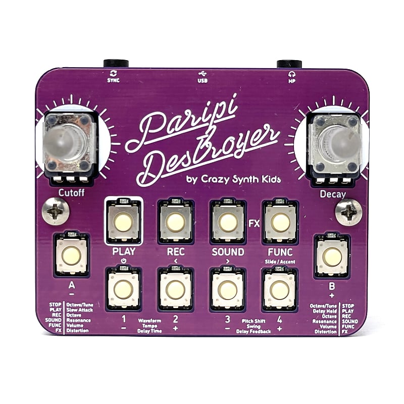 Crazy Synth Kids Paripi Destroyer w/ Box & Manual Very Rare | Reverb