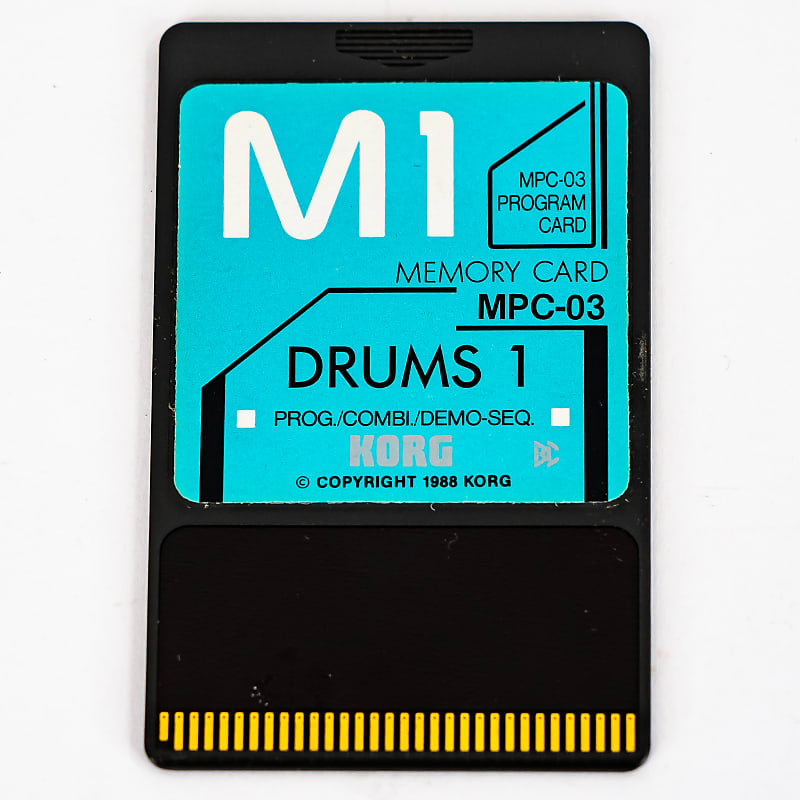 Korg MPC-03 Drums 1 Rom Expansion PMC Card for Korg M1 M1R | Reverb