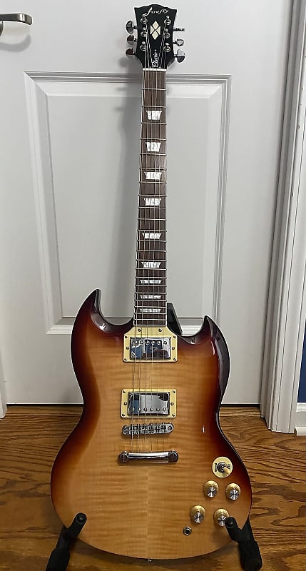 Firefly FFLG SG Style Electric Guitar - Blood Fade | Reverb