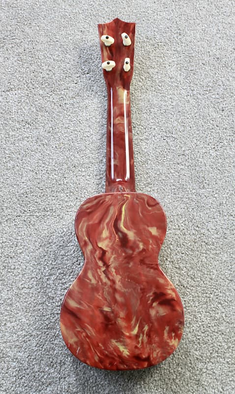 Special Color Fire RED Vintage Maccaferri Islander Ukulele | Reverb
