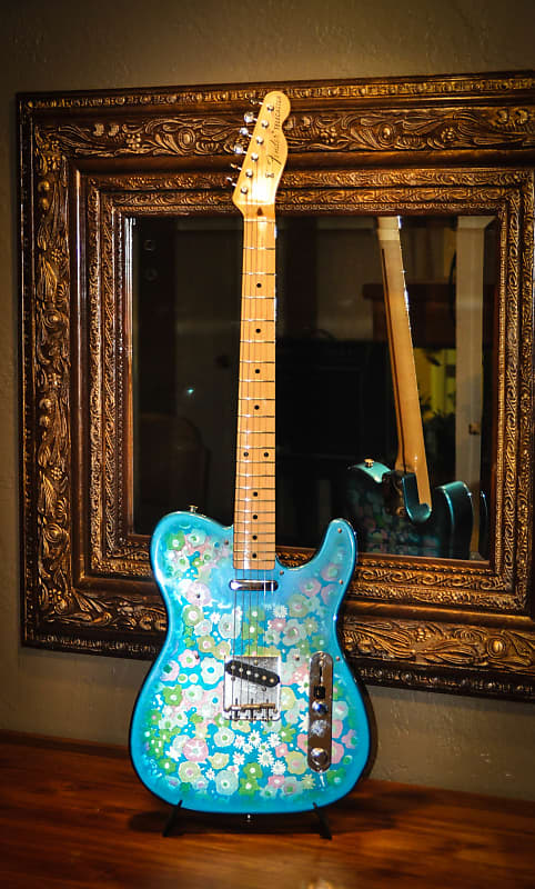 Fender Japan 1968 Reissue Blue Flower Telecaster 1999 | Reverb