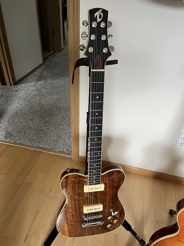 Tisdale Custom shop - neck through Walnut tele p90 very rare | Reverb