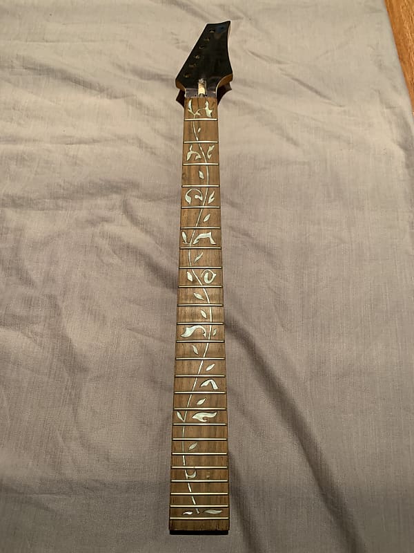 Custom Guitar Neck Flower Inlay | Reverb