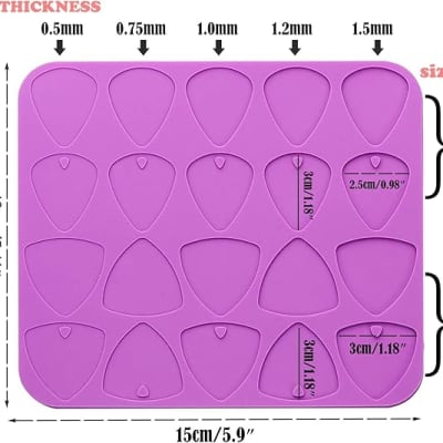 GT Plectrums USA Handmade Blue Resin Guitar Pick Flow 2.3mm | Reverb