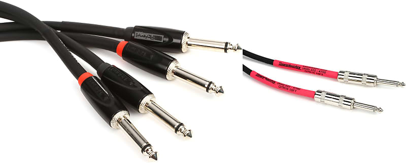 Roland RCC-10-2814 Black Series Interconnect Cable - Dual | Reverb
