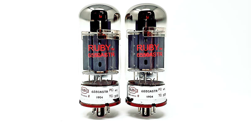 Ruby 6550ASTR Matched Pair | Reverb