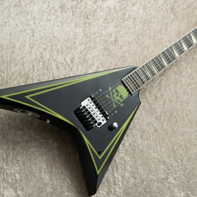 ESP EDWARDS E-ALEXI GREENY w/ESP GB-30V -Black with Lime | Reverb UK