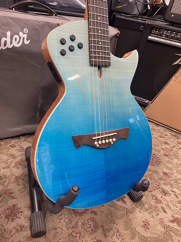 Tagima Modena Steel String 2023 Transparent Blue Fade | Reverb