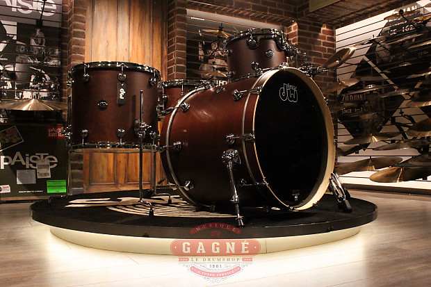 DW Performance Series Tobacco Satin Oil 4-piece Drum Set | Reverb