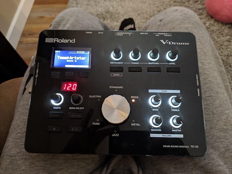 Roland TD25 Module/ Expanded W/ Drum-tec LA Studio Kits | Reverb