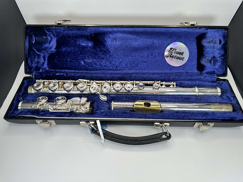 Blessing B101 Student Flute Silver Plate with Gold Lip Plate | Reverb