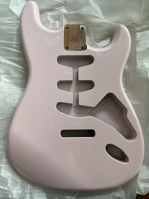 Stratocaster - Roasted Ash Body Shell pink | Reverb