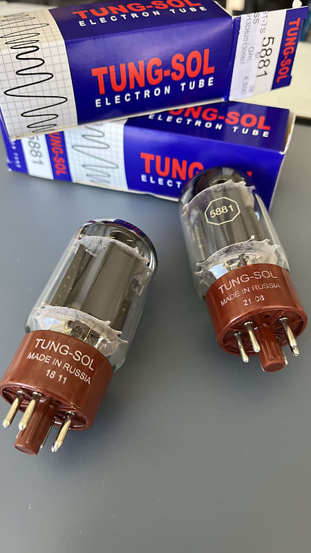 Tung-Sol 5881 Power Tubes - Matched Pair | Reverb