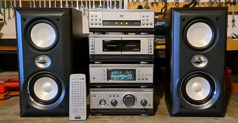 VINTAGE SONY 6 PIECE COMPONENT STEREO SYSTEM/3CD/TAPES/RADIO | Reverb