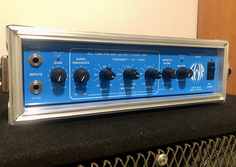 SWR Baby Blue-Electric Blue Bass Amp-Head (Baby Blue II) 90s | Reverb