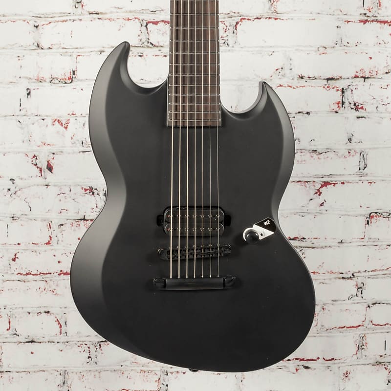 LTD Viper-7 Baritone Black Metal 7-String Baritone Electric | Reverb