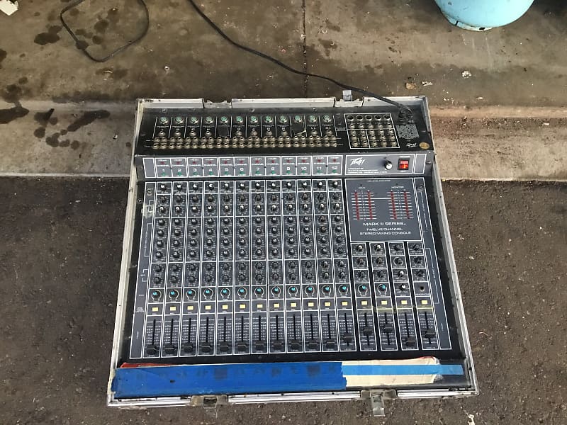 Vintage Peavey Mark III mixer 12 channel with travel case | Reverb