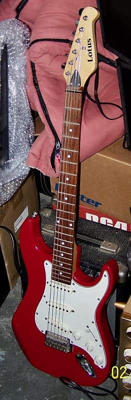 1990's Lotus Strat Copy Electric Guitar Red | Reverb Canada