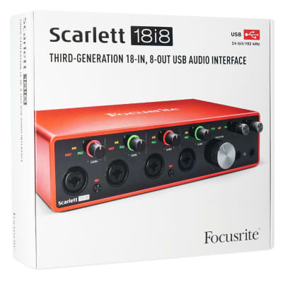 Focusrite Scarlett 18i8 3rd Gen 18-in, 8-out USB audio | Reverb