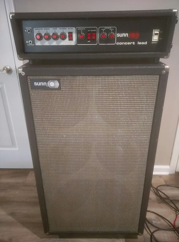 Sunn Concert Lead Red Knob w/Sunn 610s Cabinet | Reverb