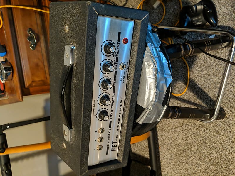 FET Silicon Amp Head Transistorized With Reverb And Trem...3 | Reverb