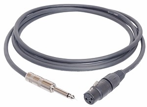 Hosa MXP-100 Mic Cable: Unbalanced 1/4" (M) to XLR (F) 100 | Reverb