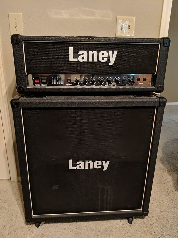 Laney GH50L 50W Tube Amp with Laney 4x12 Straight Cab | Reverb
