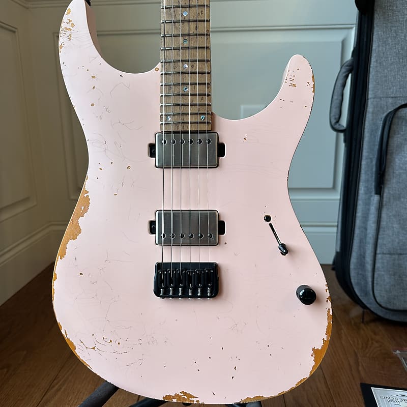 2024 Mayones Aquila 6 - Aged Monolith Shell Pink | Reverb UK