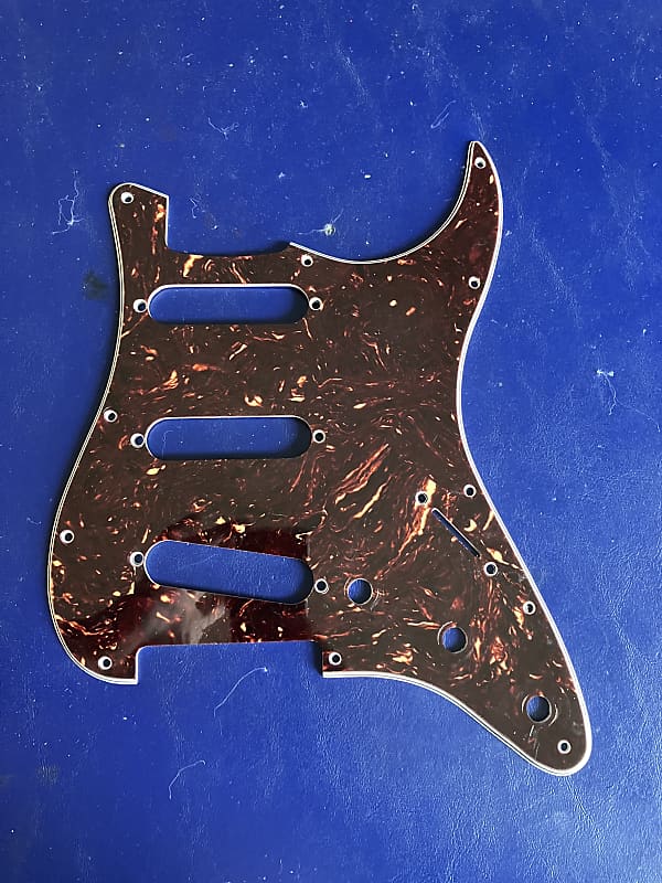 Stratocaster Type Pickguard - Tortoise Shell SSS 3-ply | Reverb