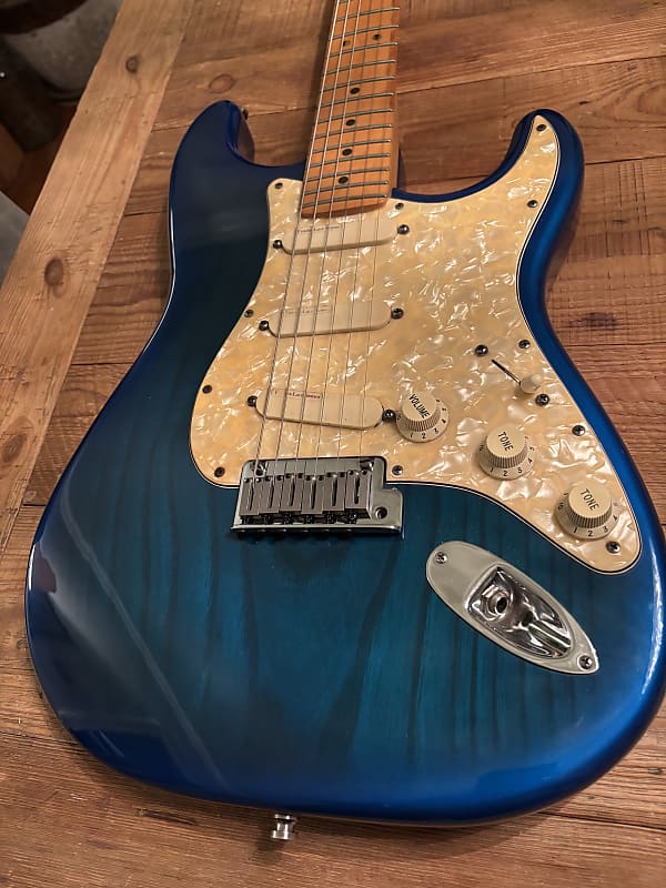 Fender Strat Plus Deluxe Lace Sensors TBX LSR Schallers 1998 | Reverb