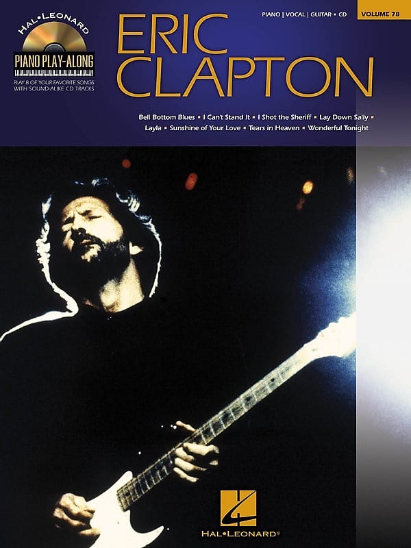 Eric Clapton Piano Play Along Book/CD V78 (Softcover Book/CD) | Reverb