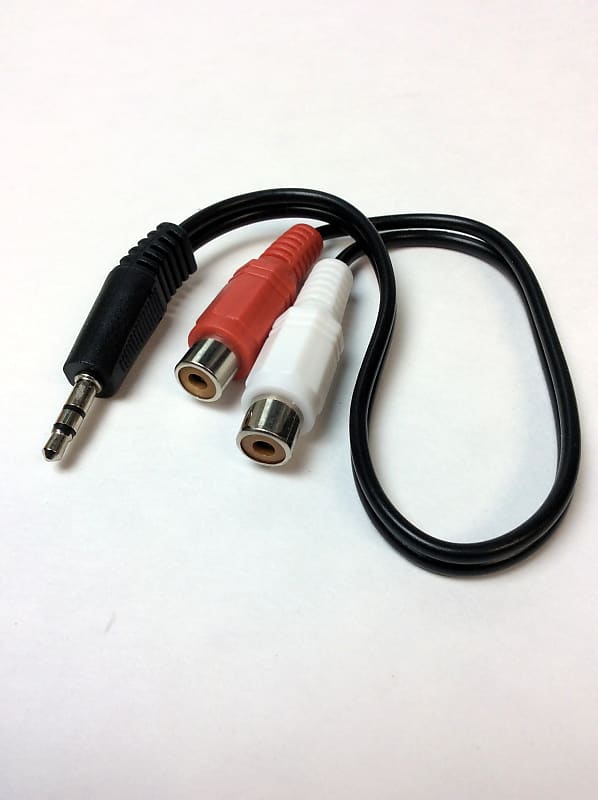 1/8 Male Dual RCA Female Stereo Y Cable | Reverb