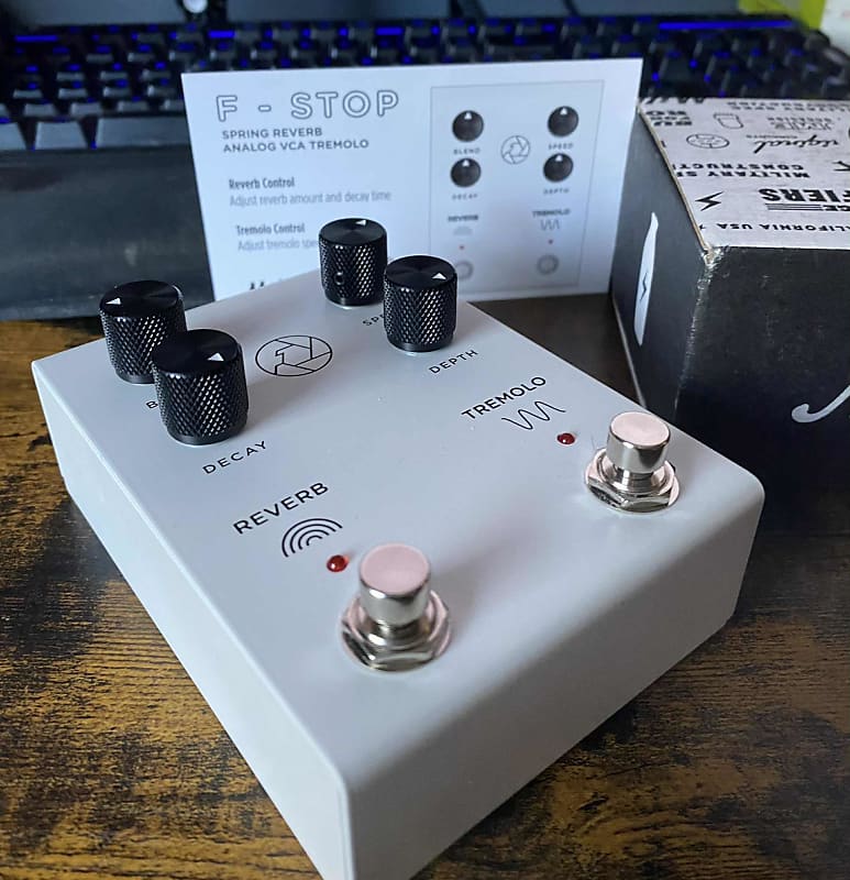 Milkman F-Stop Reverb/Tremolo - White - Open Box | Reverb