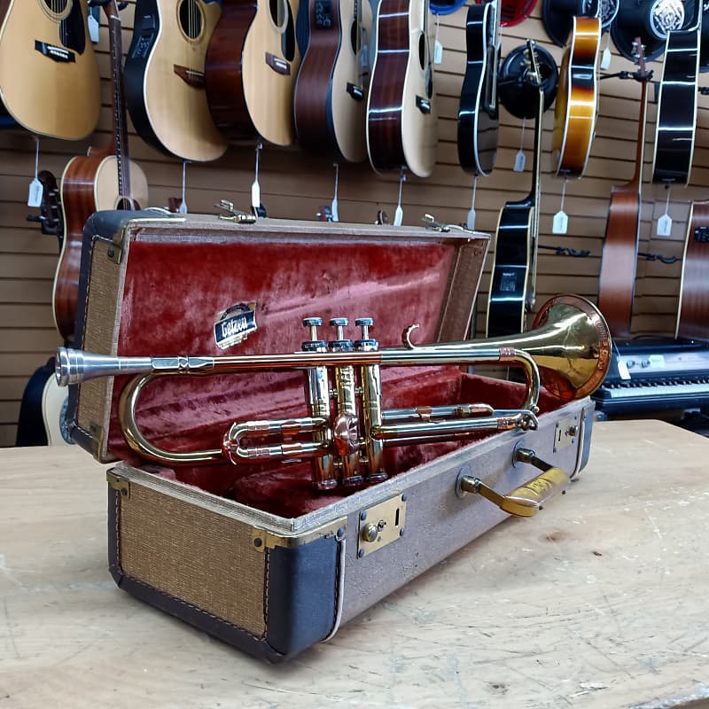Getzen Super Deluxe 1956 Tri-Tone Bb Trumpet w/ Case - Made | Reverb
