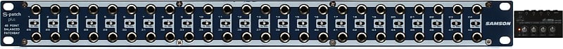 Samson S-Patch Plus 48-point Balanced Patchbay Bundle with | Reverb