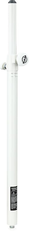 K&M 21337 Adjustable M20 Threaded Speaker Pole - Pure White | Reverb