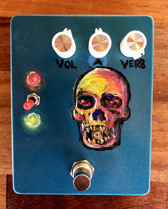 Reverberation Machine Pedal Clone Handpainted | Reverb