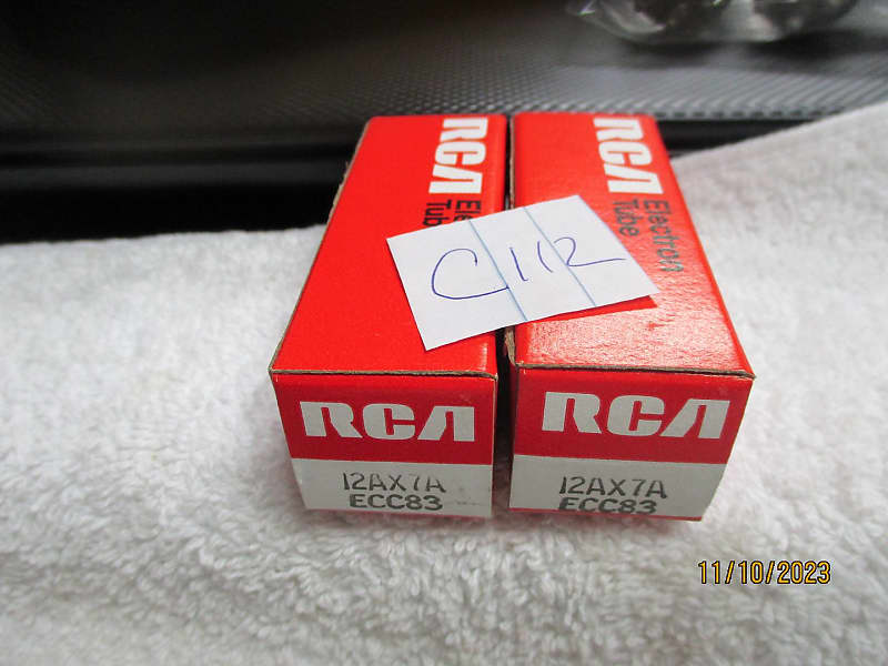 2 RCA 12AX7 tube NOS tested 12ax7 1960 | Reverb