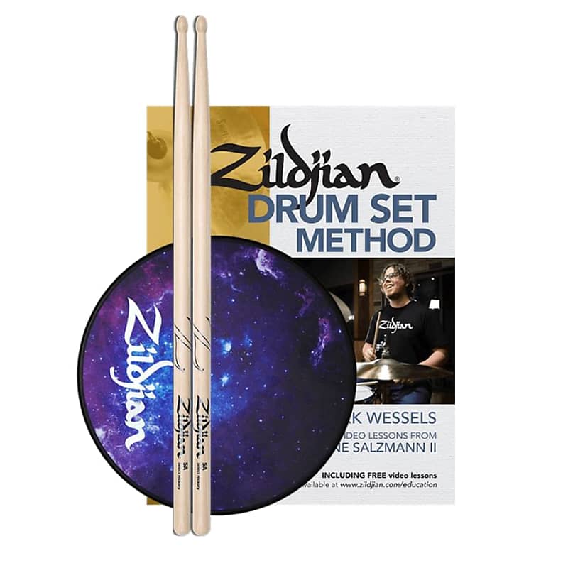 Zildjian Drum Set Method Book Value Pack with Sticks and | Reverb