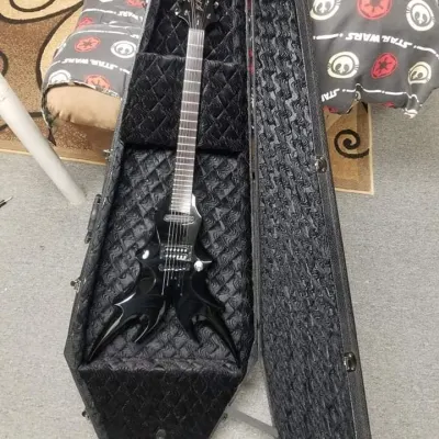 BC RICH Draco 2008 Brilliant BLACK NECK-THRU FLYING V | Reverb