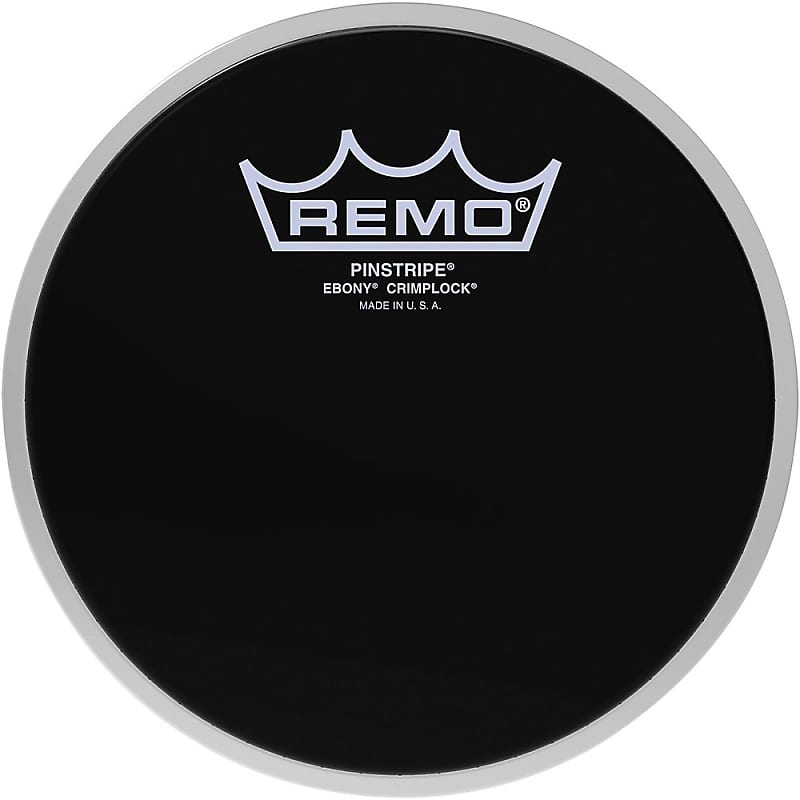 Remo Pinstripe Ebony Crimplock Drum Head 6 in. | Reverb