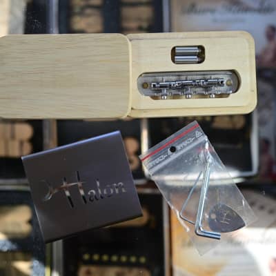 Halon JB-1133-22-M Offset Guitar Bridge, Metric posts - | Reverb