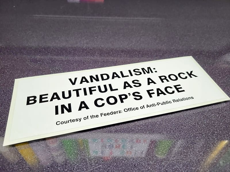 Vandalism / Feederz Decal / Sticker Strat Build Nirvana | Reverb