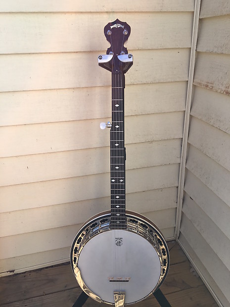Deering Deluxe 5 String Banjo, 2005 Brown Mahogany, original | Reverb