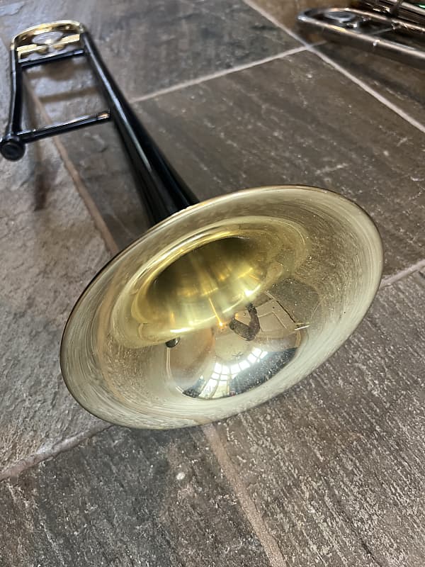 Green Trombone body, sell as parts. | Reverb