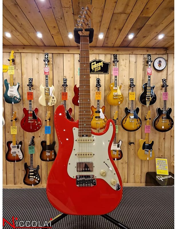 SCHECTER TRADITIONAL ROUTE 66 SANTA FE H/S/S Sunset Red | Reverb