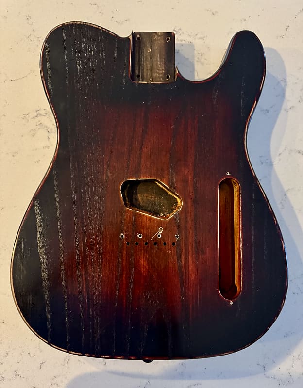 Solid body Tele style body Telecaster Body - Burst fade | Reverb