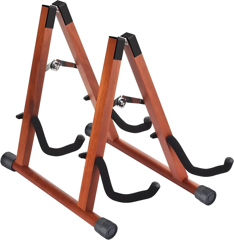 Double Guitar Stand, Wooden Guitar Stands Floor for Multiple | Reverb