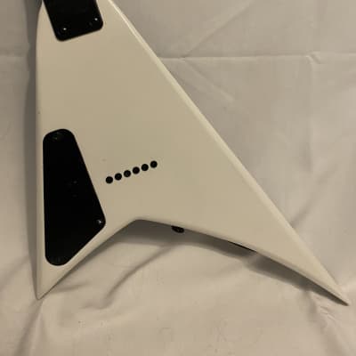 Metallic Blue/White Splatter Jackson Flying V | Reverb